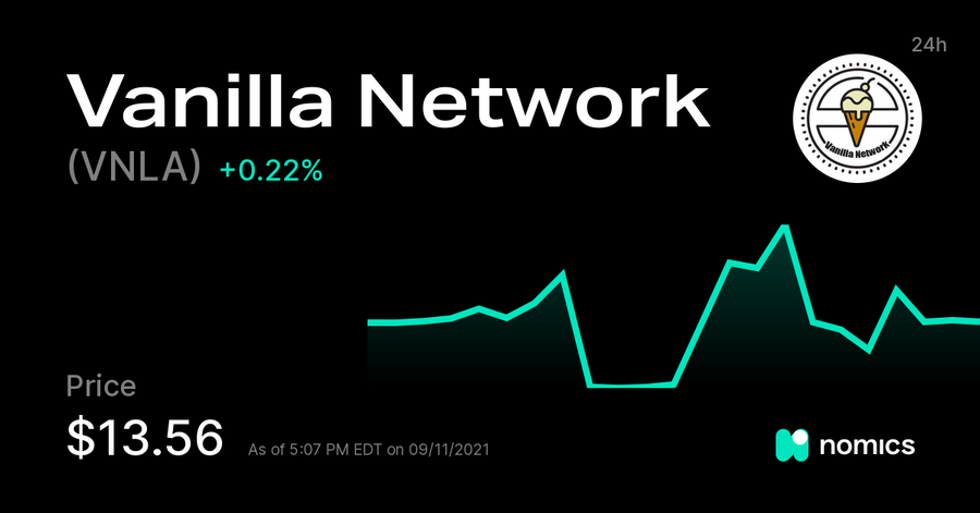 ما هي العملة الرقمية VNLA/Vanilla Network مشروعها و معلومات عنها