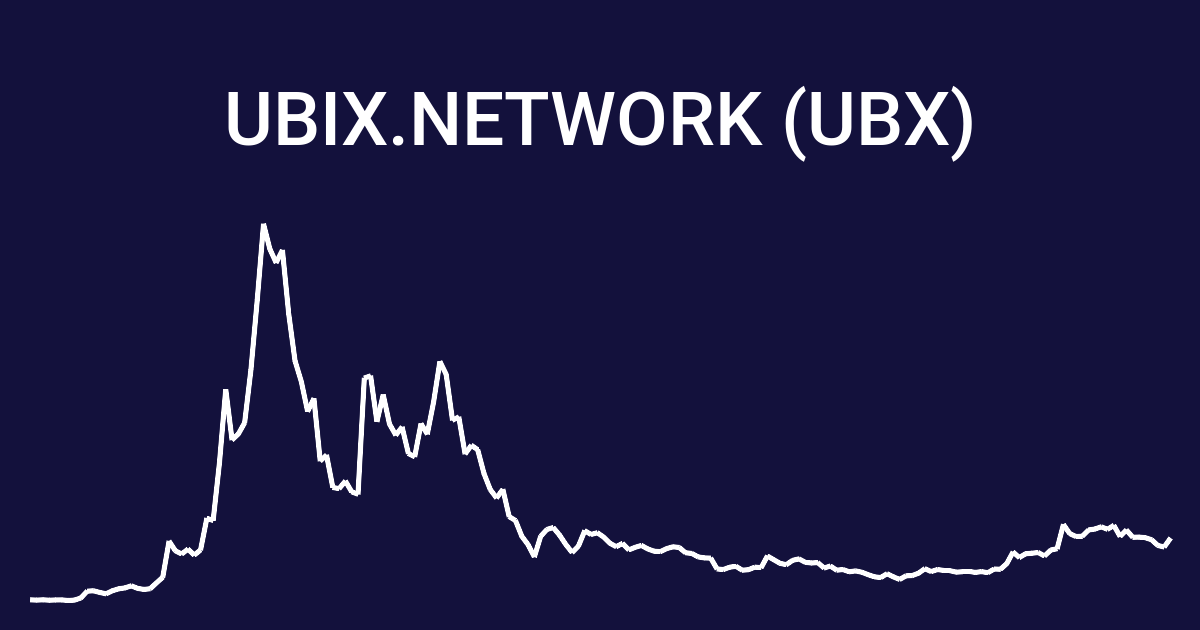 ما هي العملة الرقمية UBX/ UBIX.Network مشروعها و معلومات عنها