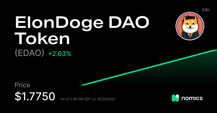 ما هي العملة الرقمية EDAO / ElonDoge DAO مشروعها و معلومات عنها
