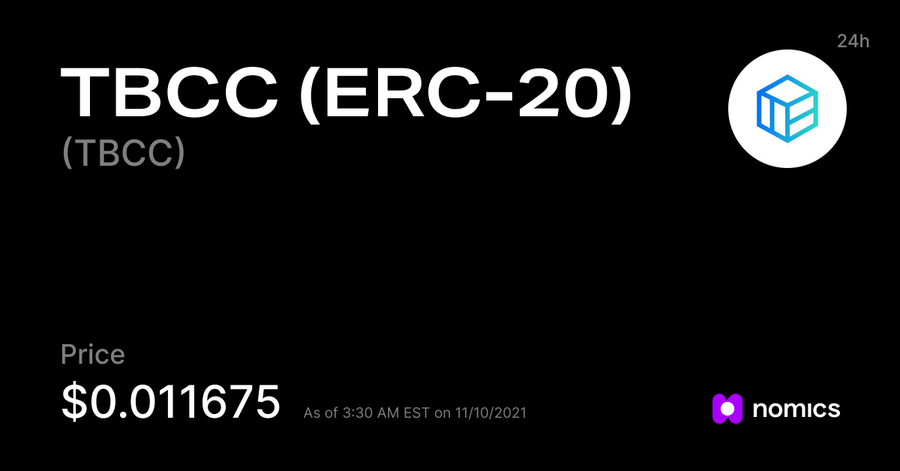 ما هي العملة الرقمية TBCC/TBCC مشروعها و معلومات عنها