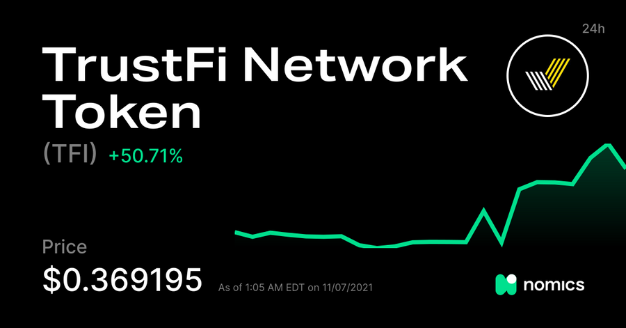 ما هي العملة الرقمية TFI /TrustFi Network مشروعها و معلومات عنها