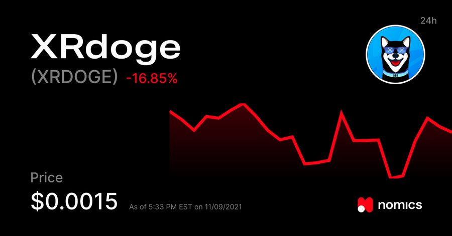 ما هي العملة الرقمية XRDOGE /XRdoge مشروعها و معلومات عنها