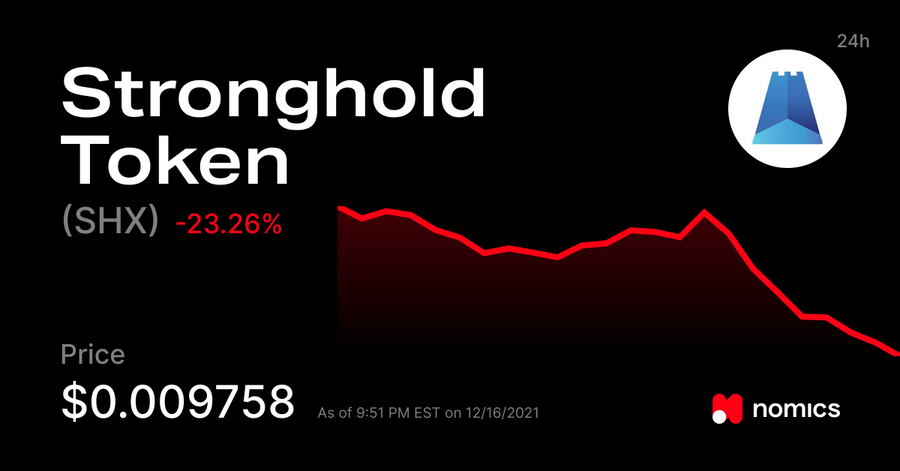 ما هي العملة الرقمية SHX /Stronghold Token مشروعها و معلومات عنها